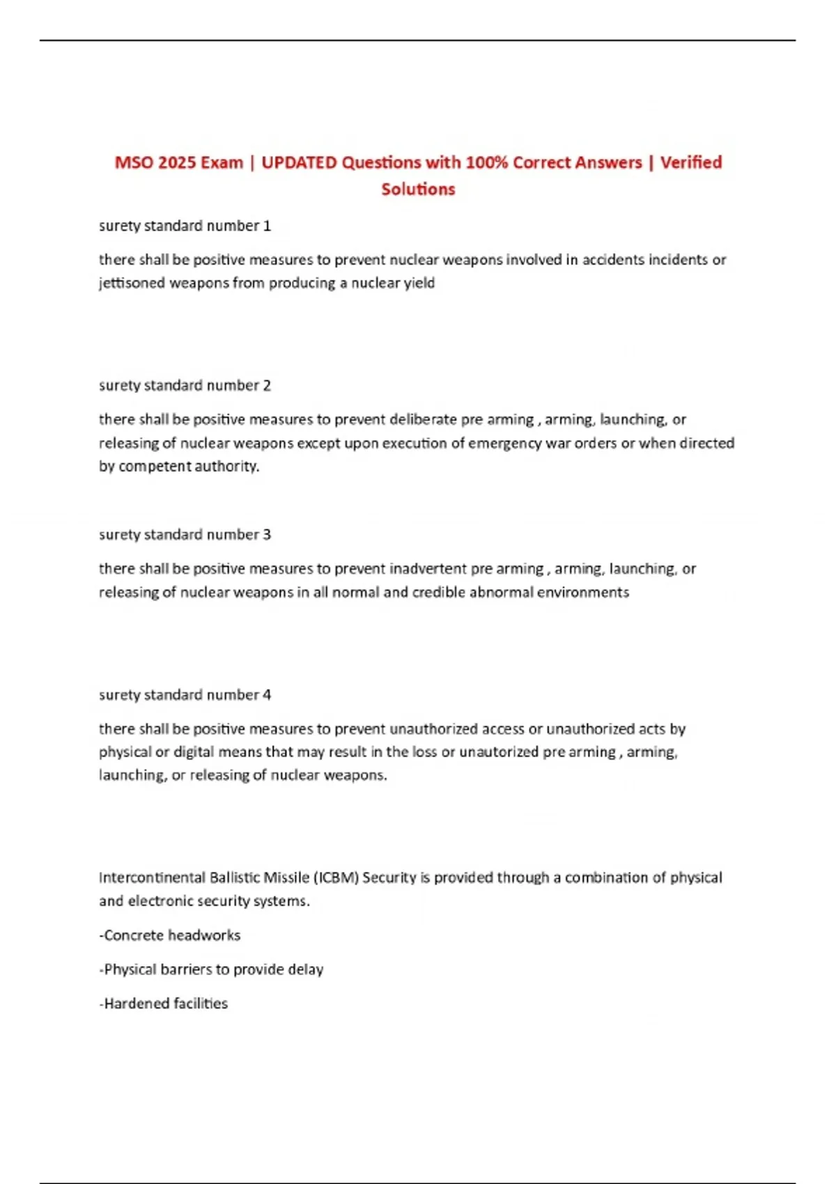 MSO 2025 Exam | UPDATED Questions with 100% Correct Answers | Verified ...