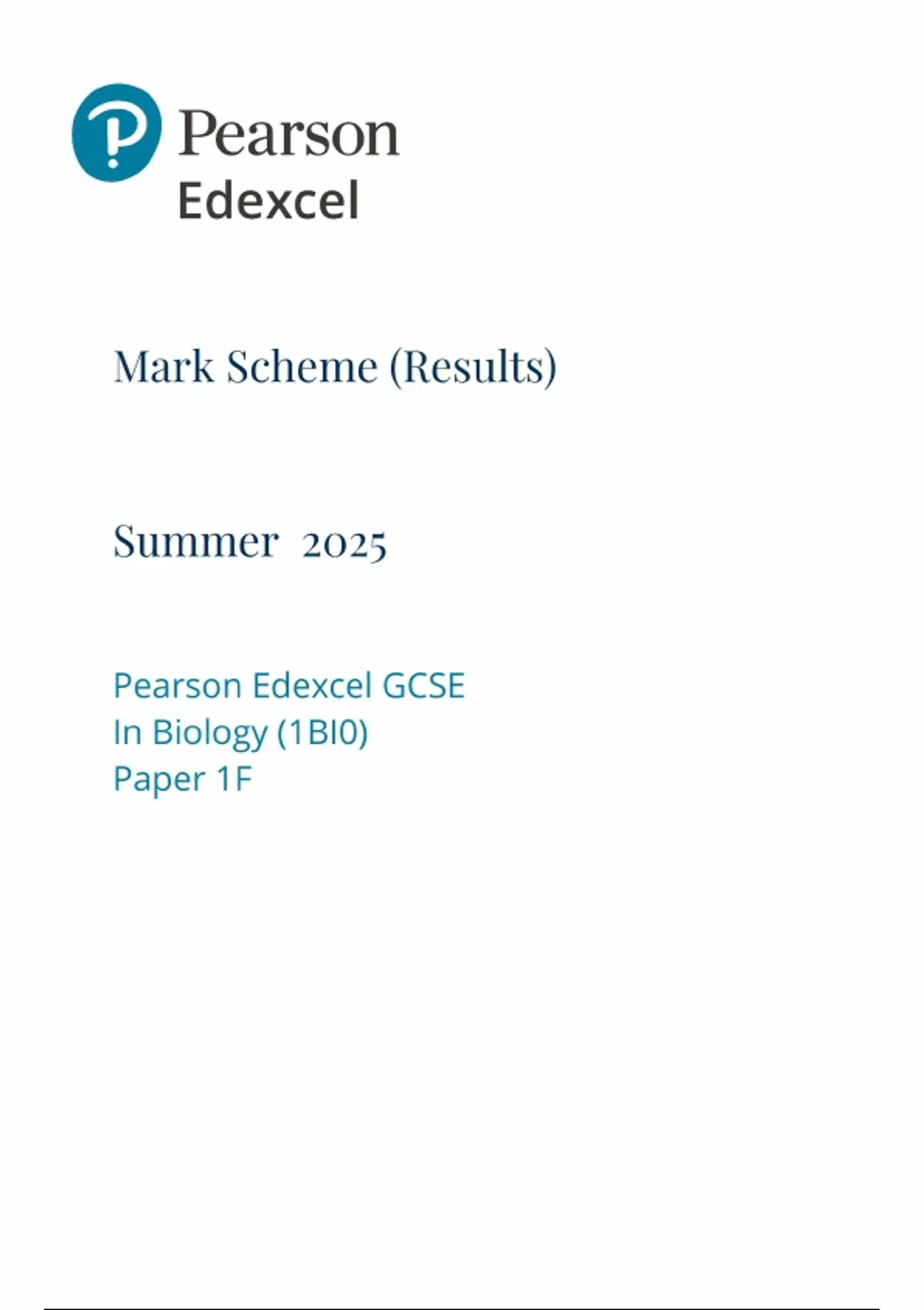 PEARSON EDEXCEL LEVEL 1/LEVEL 2 GCSE(9-1) COMBINED SCIENCE BIOLOGY ...