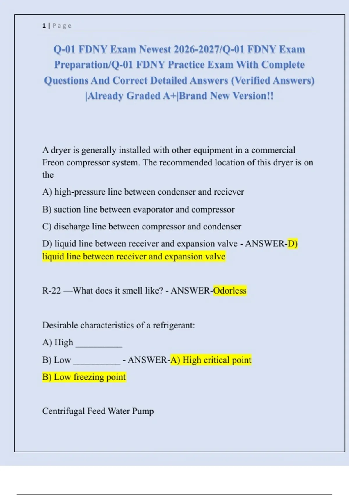 Q-01 FDNY Exam Newest /Q-01 FDNY Exam Preparation/Q-01 FDNY Practice ...