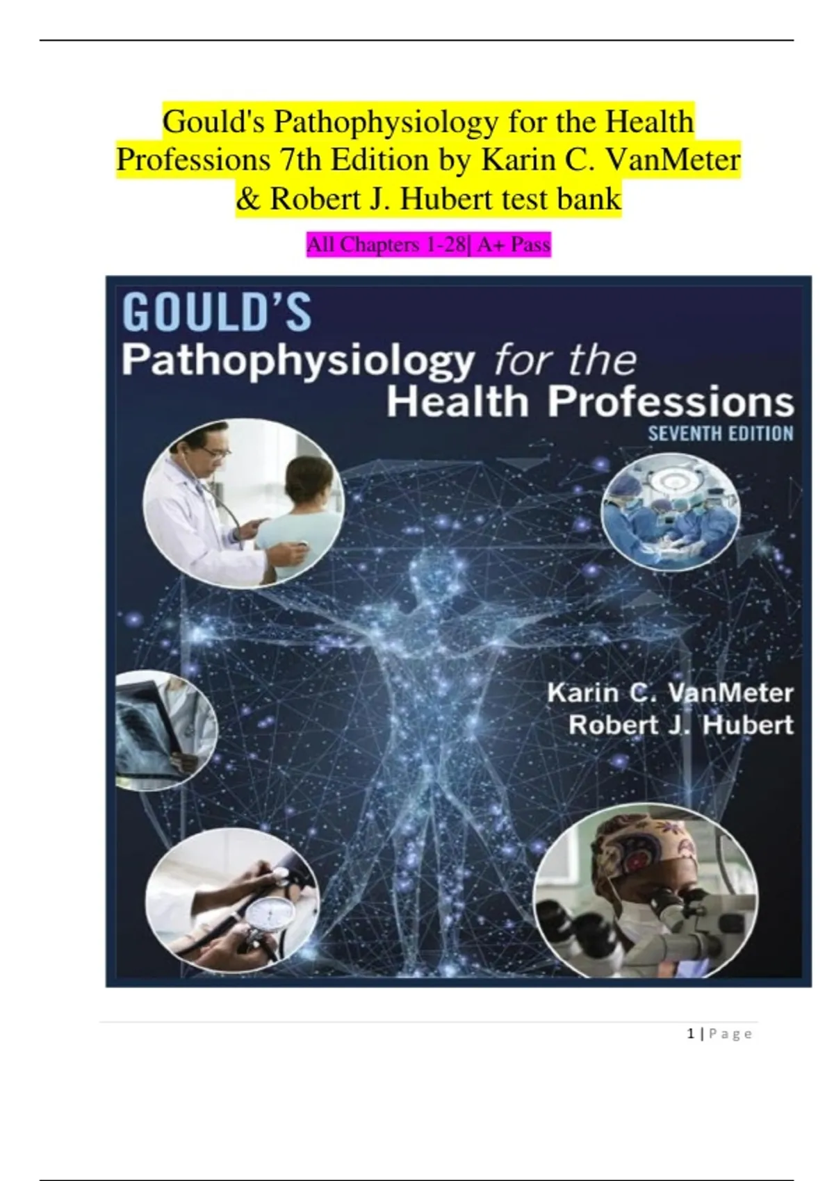 Gould's Pathophysiology for the Health Professions 7th Edition by Karin ...