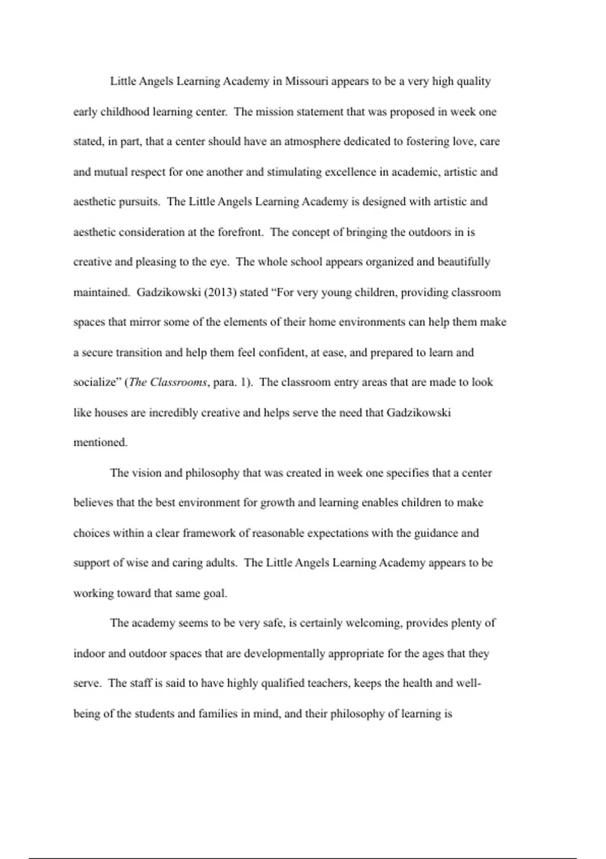 Summary ECE312, W3D1, Little Angels Learning Academy.pdf - ECE312, W3D1, Little Angels Learning ...