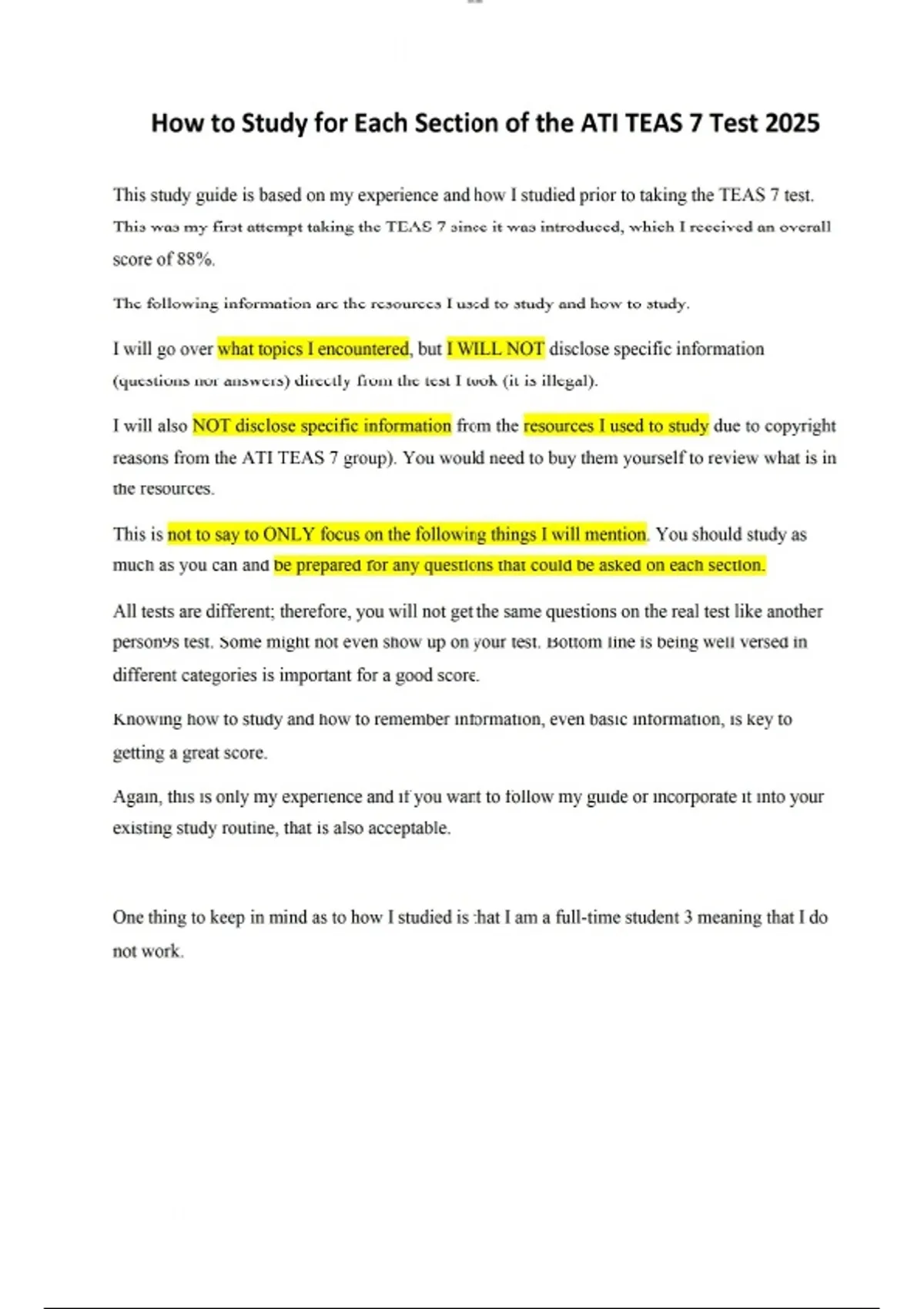 How to Study for Each Section of the ATI TEAS 7 Test 2025 - ATI TEAS 7 ...
