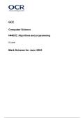 OCR A LEVEL Computer Science Paper 1 & 2 JUNE 2025 QUESTION PAPERS AND ...