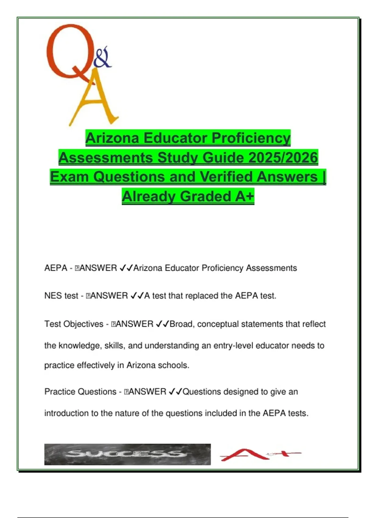AEPA Study Guide 2025/2026 – 180+ Q&A | Pedagogy, Classroom Management ...