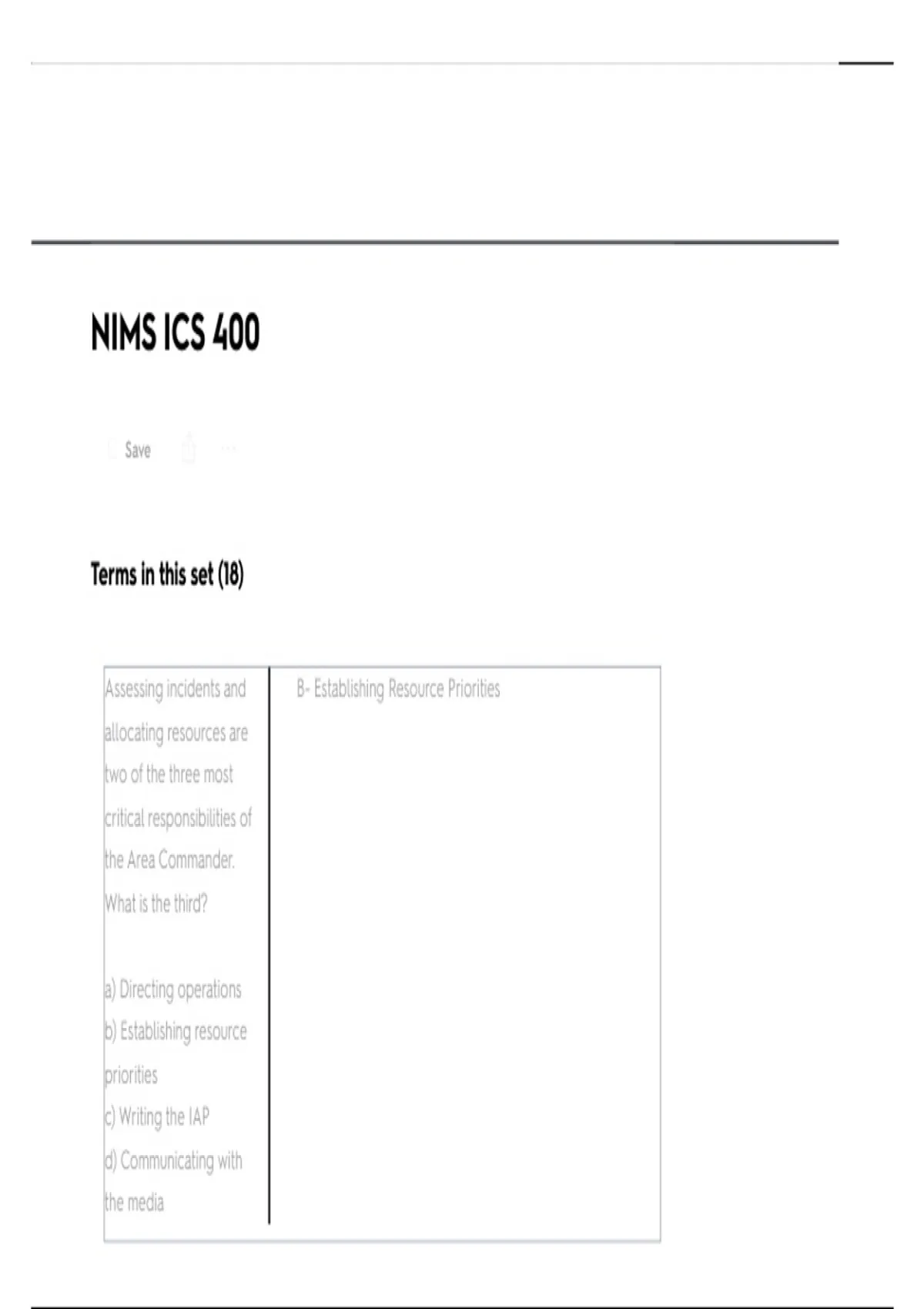 NIMS ICS 400 Test Pretest Study Complete Guide 2025/ 2026 with Verified ...