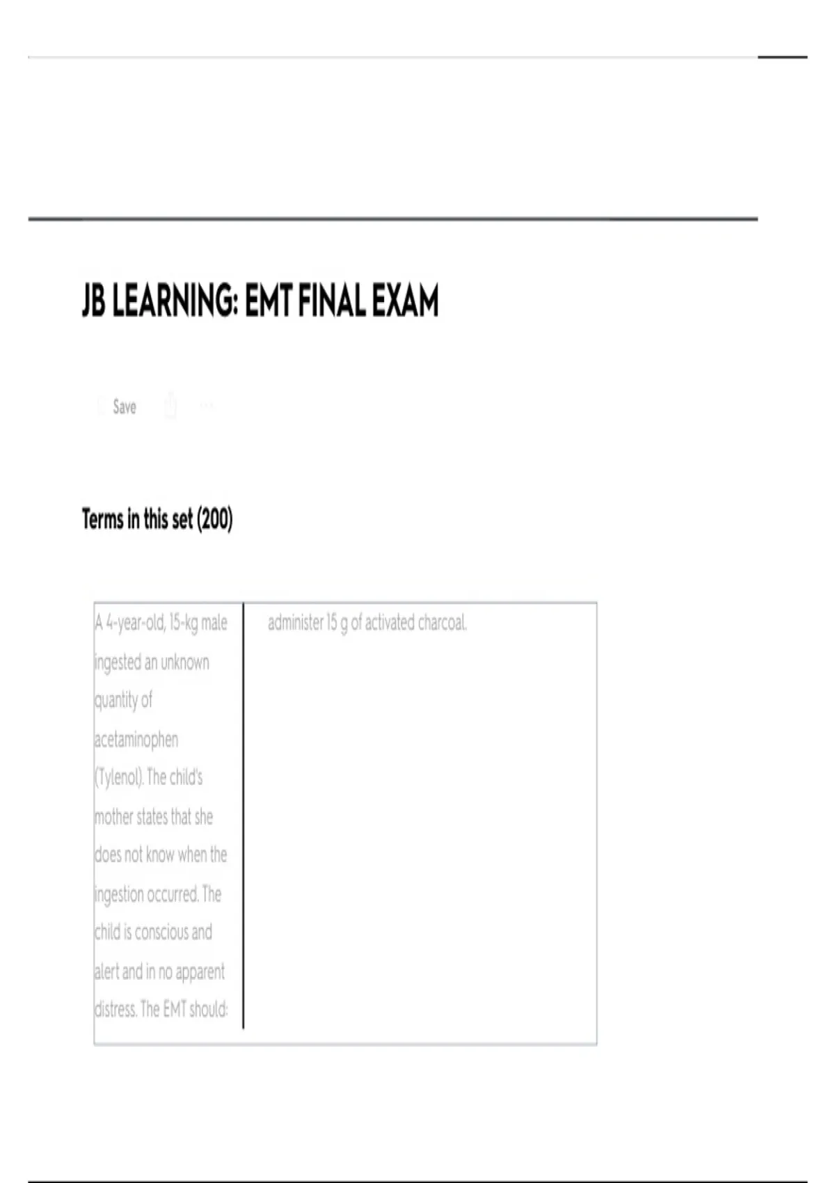 JB Learning EMT Final Exam Questions with Verified Answers 2025/ 2026 ...