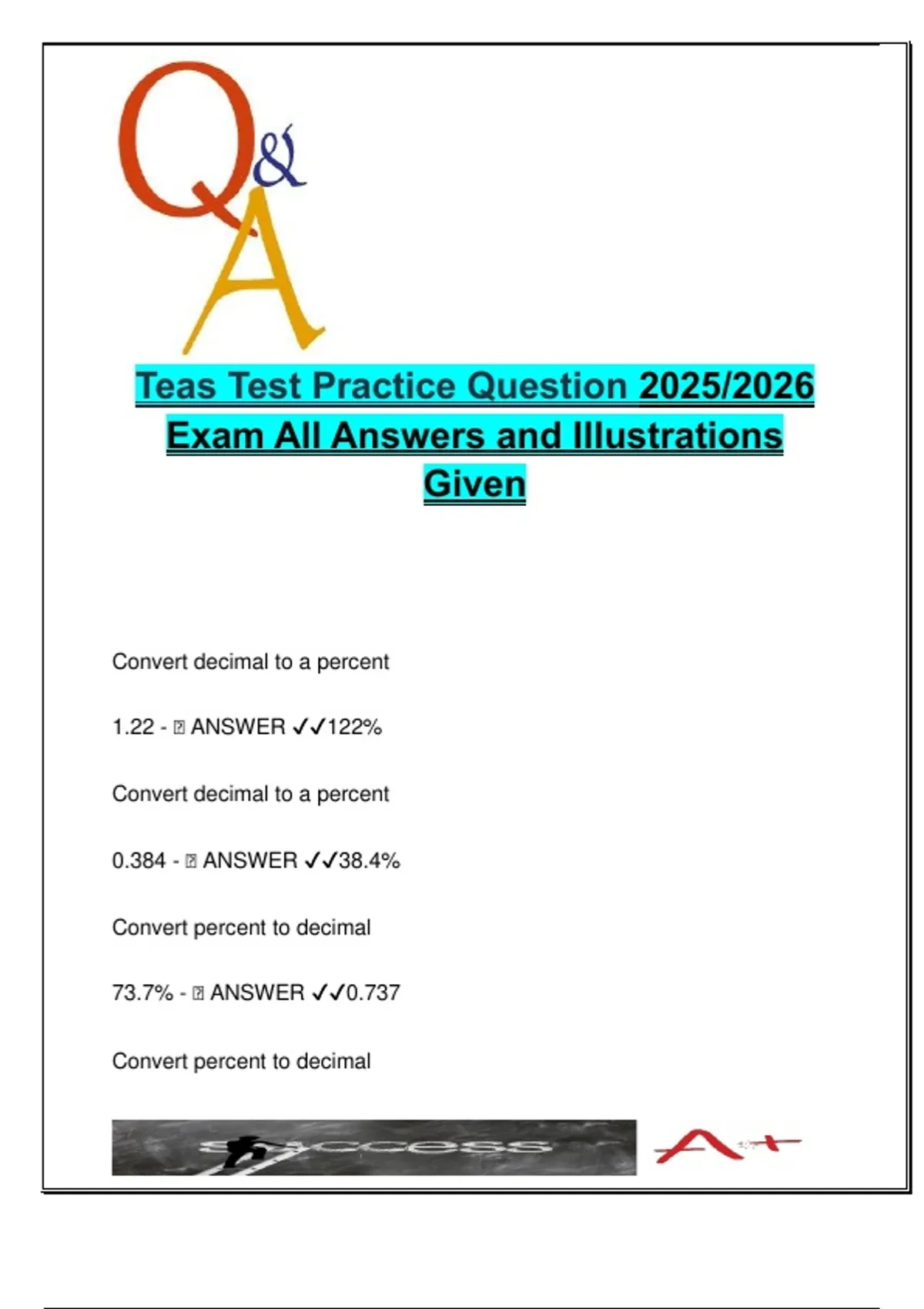 ATI TEAS 7 Practice | 300+ Questions with Answers | Math, Science ...