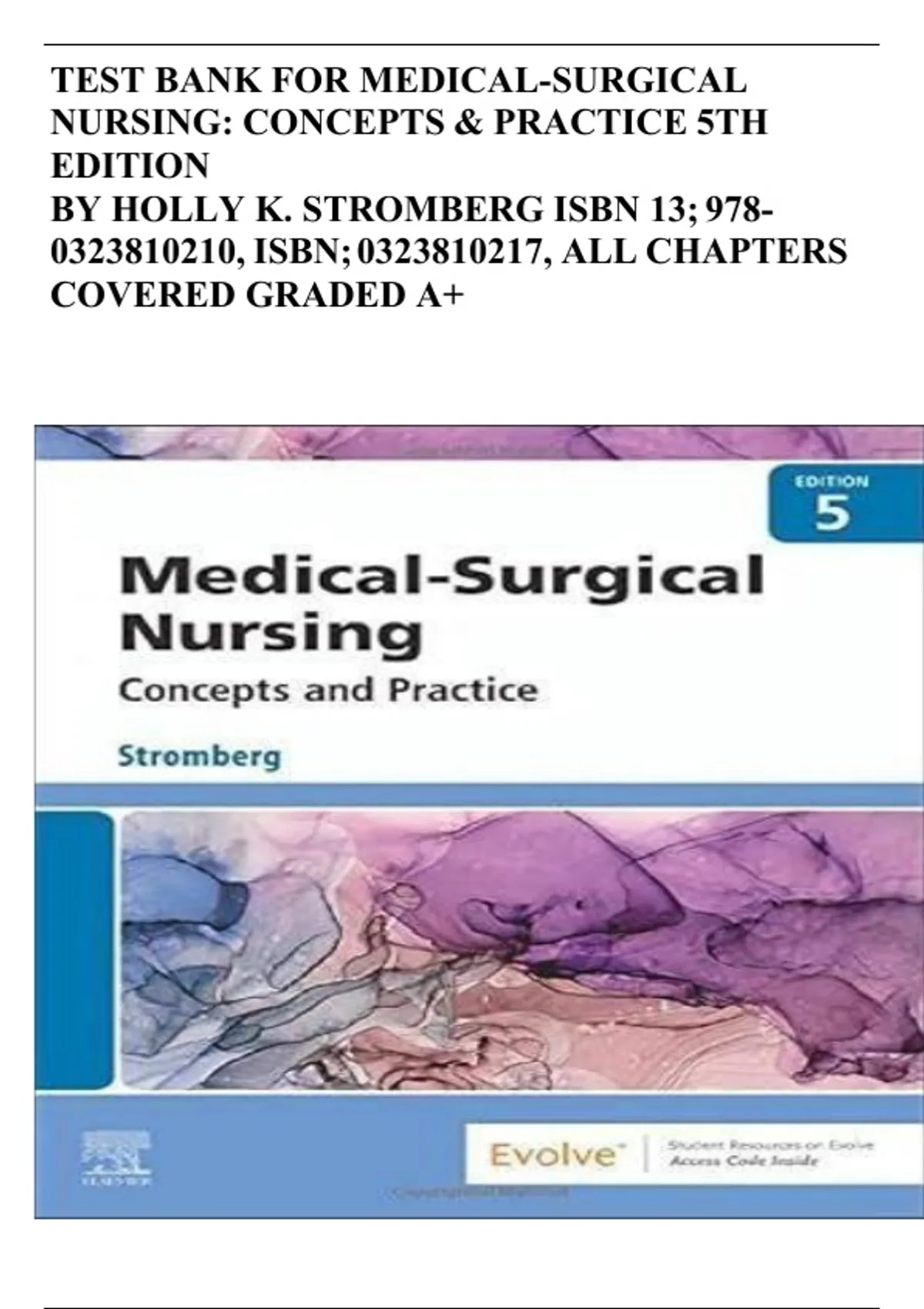 Medical-Surgical Nursing: Concepts & Practice (5th Edition) – Holly K ...