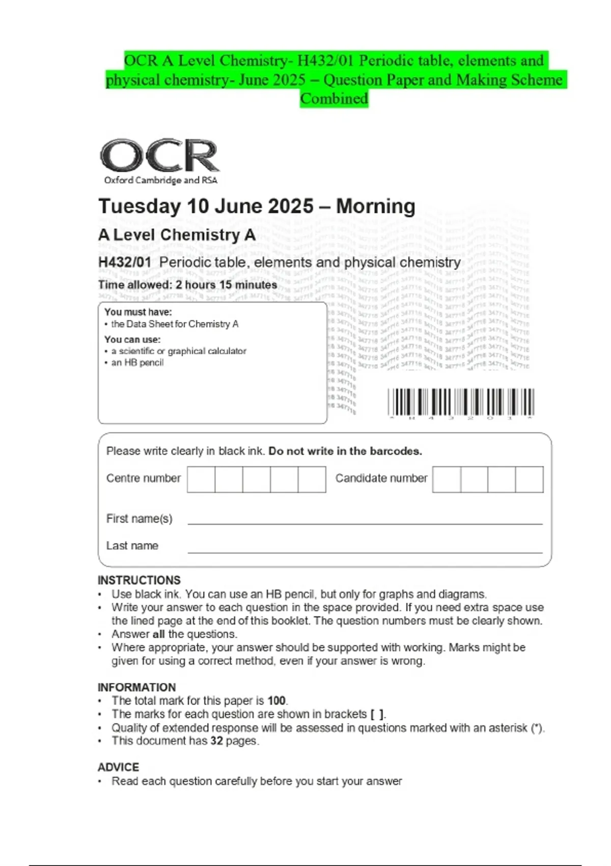 2025 ОСR GCSE (9–1) Classical Civilisation J199/12 Women in the Ancient ...