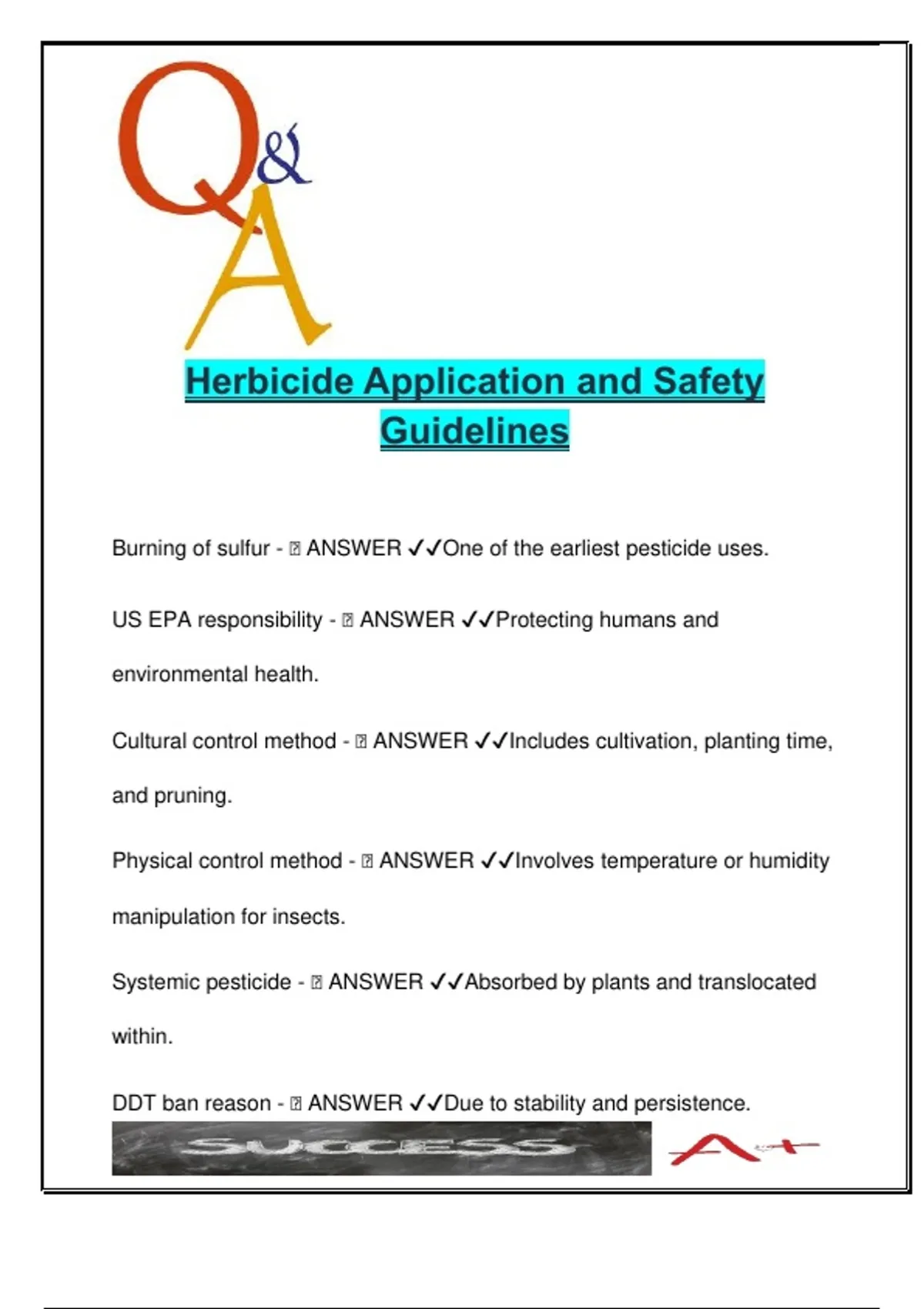 Herbicide Application & Safety Guidelines – 130+ Q&A | PPE, Drift ...