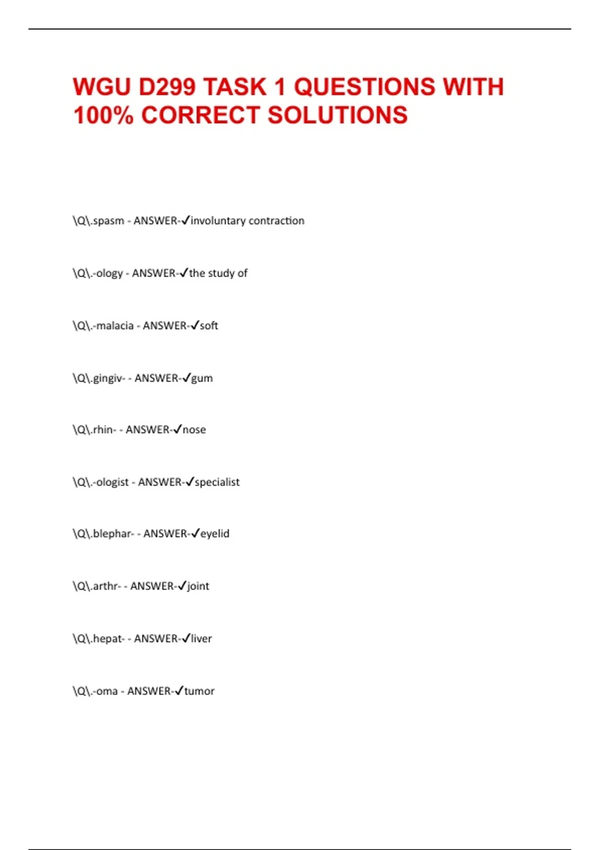 WGU D299 TASK 1 QUESTIONS WITH 100% CORRECT SOLUTIONS - WGU D299 ...