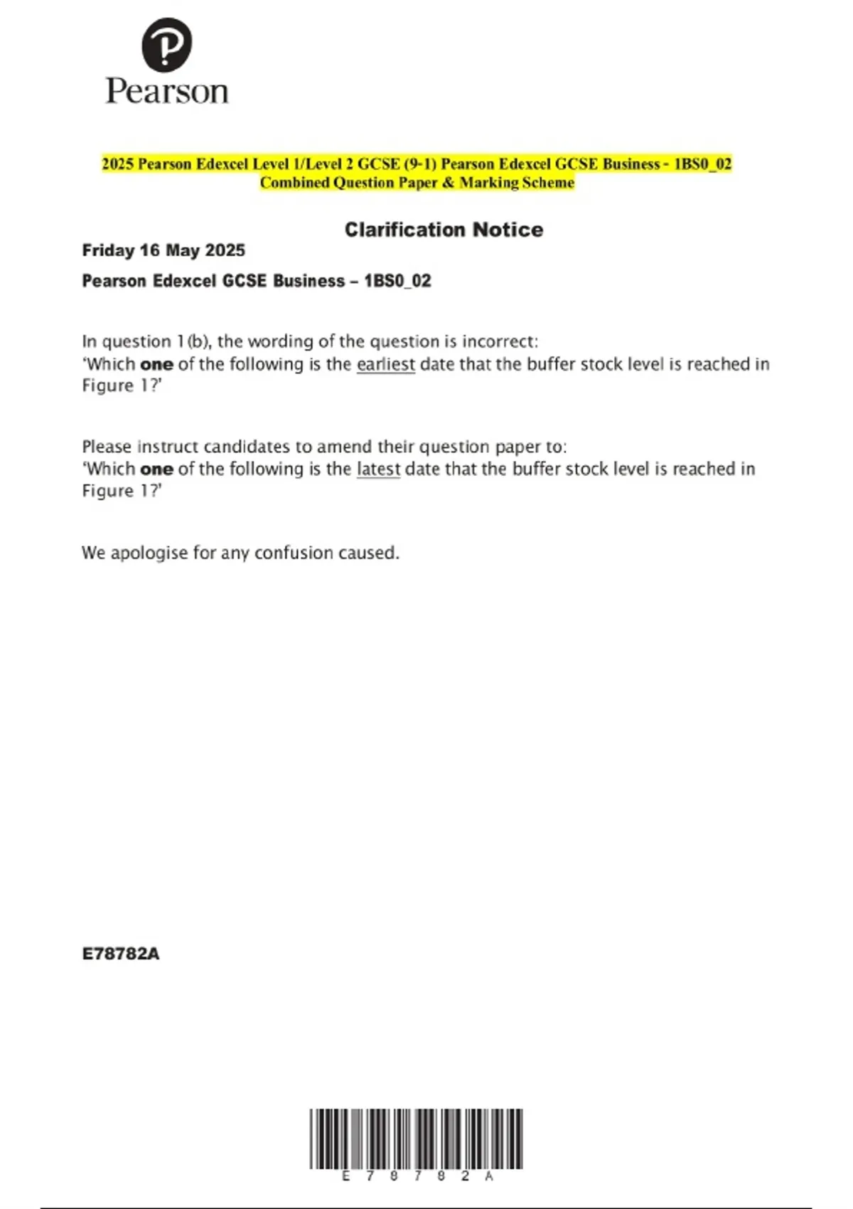 2025 Pearson Edexcel Level 1/Level 2 GCSE (9–1) Pearson Edexcel GCSE ...