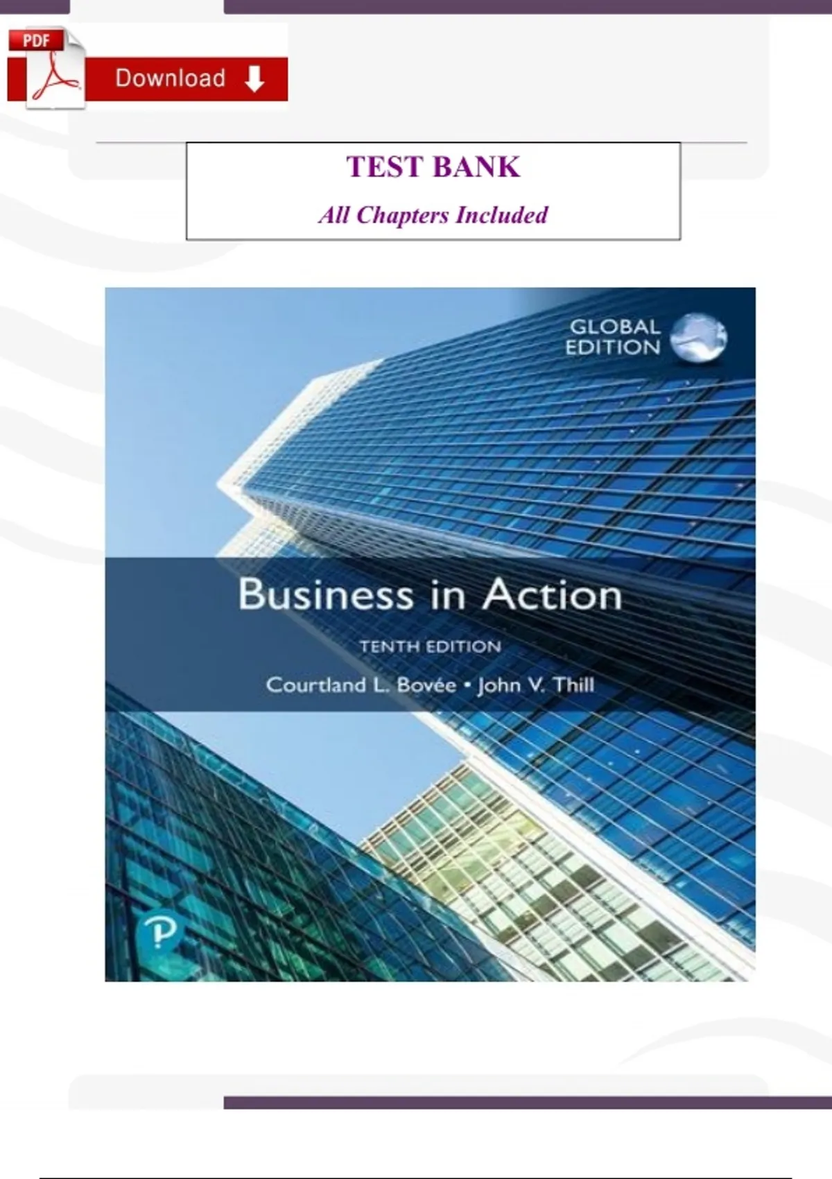 Test Bank – Business in Action, 10th Edition by Courtland Bovee ...