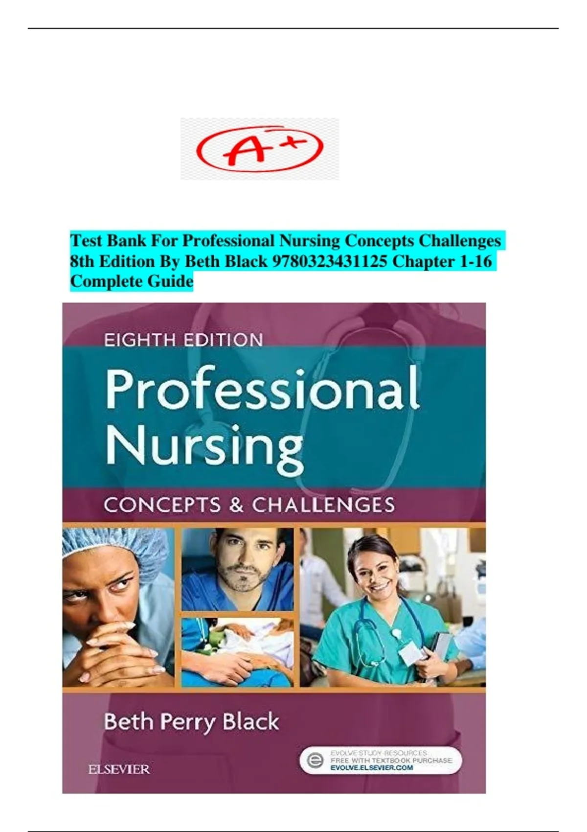 Test Bank For Professional Nursing Concepts Challenges 8th Edition By ...