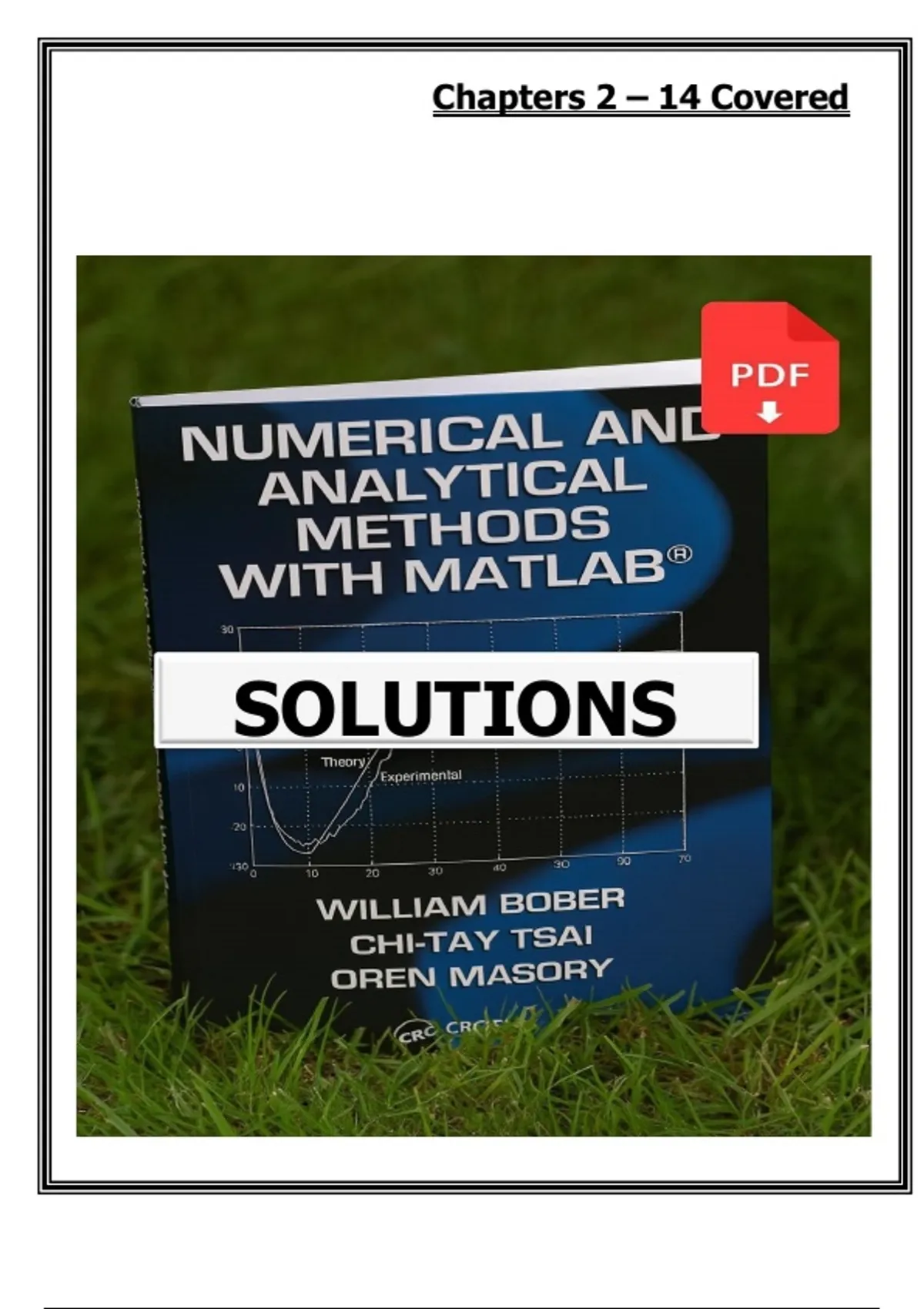 Solutions Manual for Numerical and Analytical Methods with MATLAB (1st ...