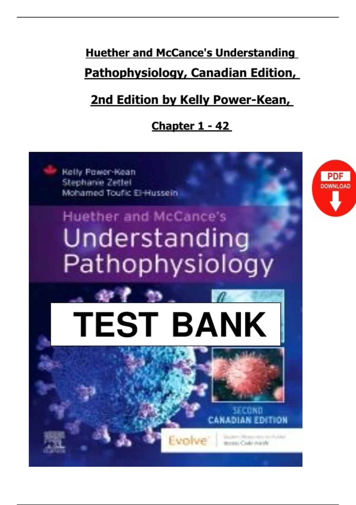 Understanding Pathophysiology, Canadian Edition (2nd Edition, Huether ...