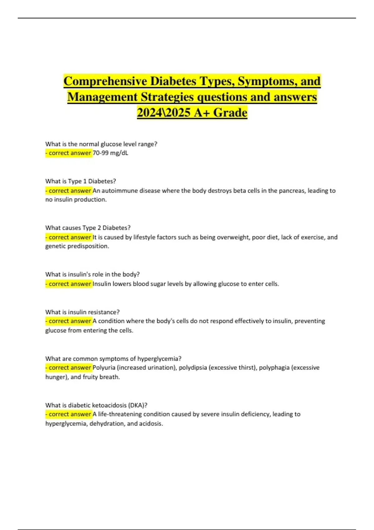Comprehensive Diabetes: Types, Symptoms, and Management Strategies ...