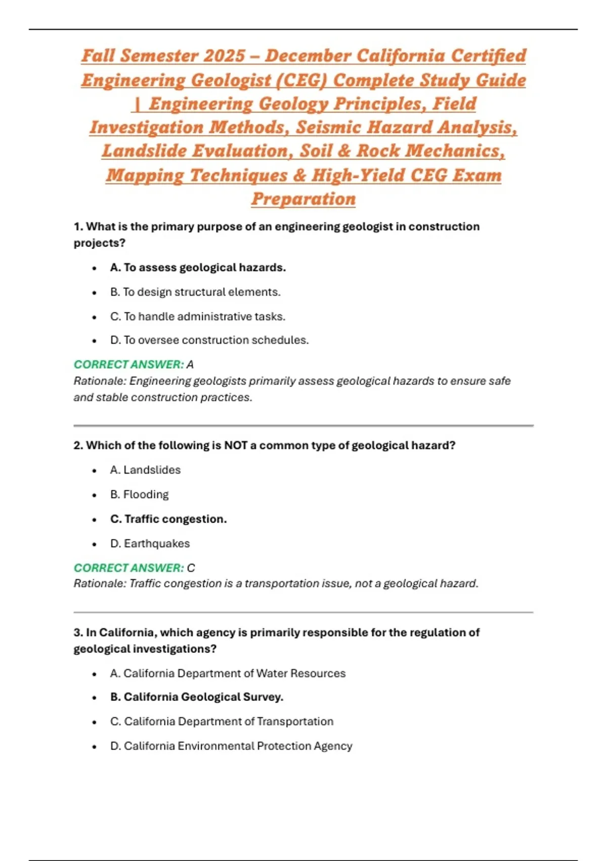 Fall Semester 2025 – December California Certified Engineering ...