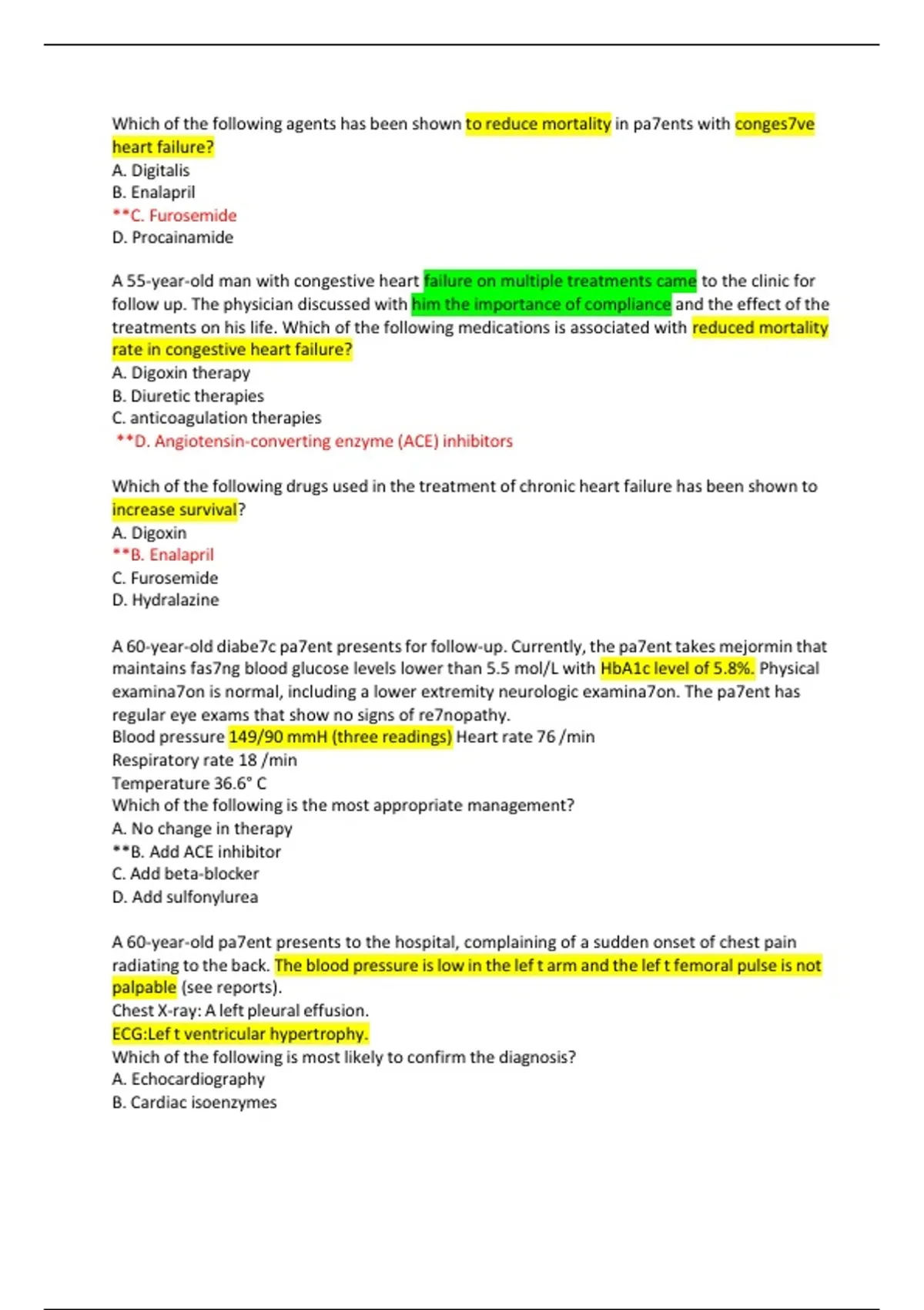 SMLE Question Bank – Wide‑Range Recall MCQs with Correct Answers ...