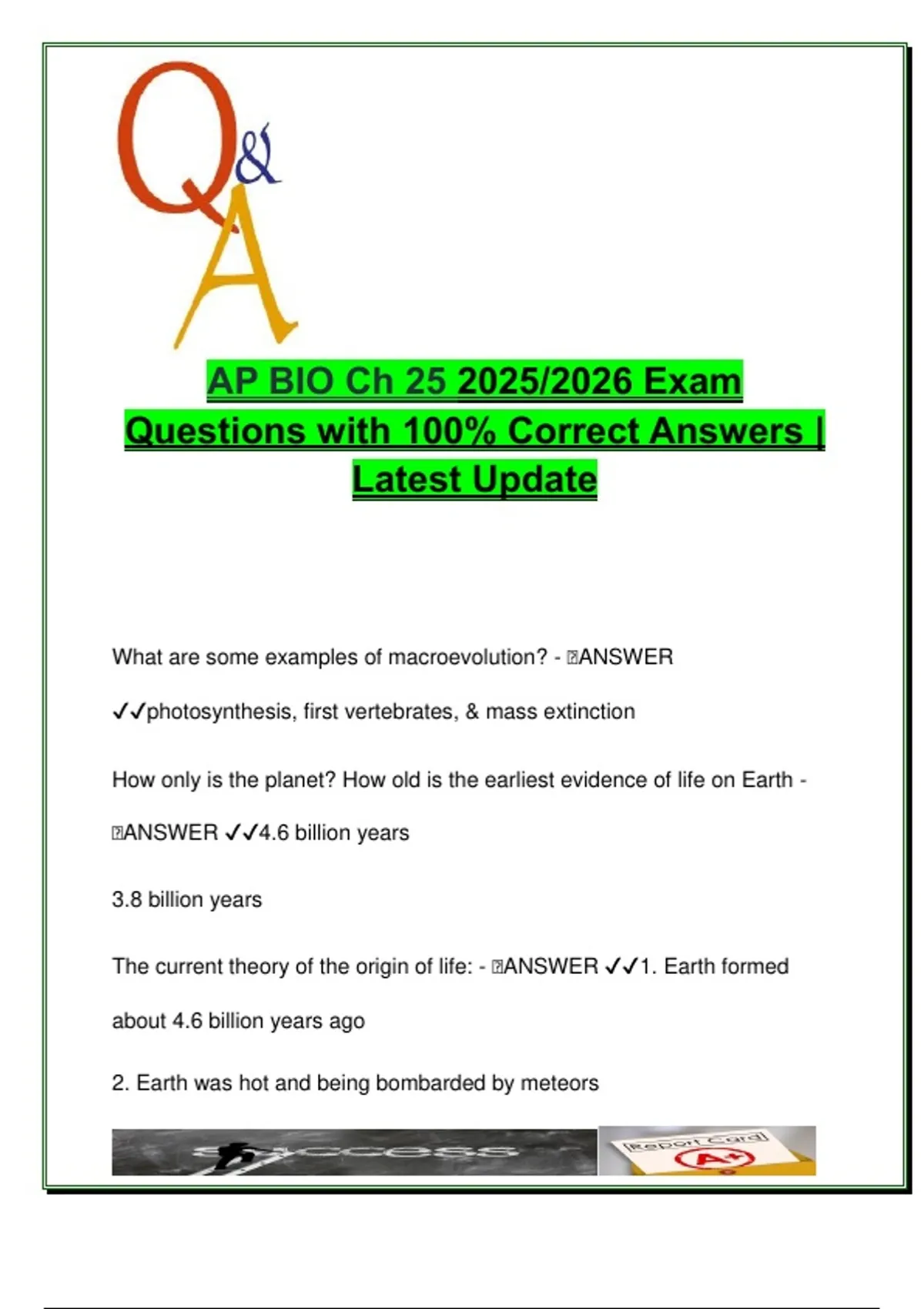 AP Biology Chapter 25 – 2025/2026 | 40+ Practice Questions with Correct ...