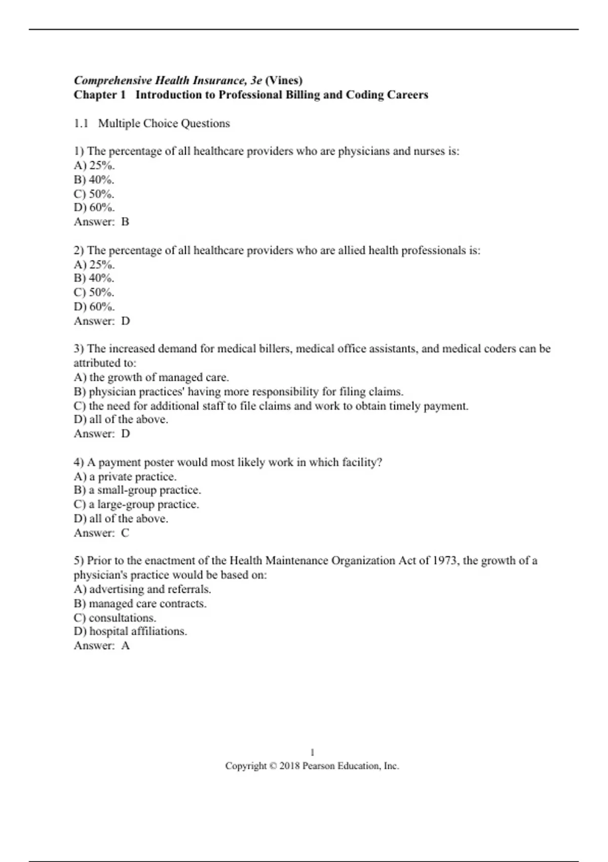 practice test bank questions, final exam : Comprehensive Health ...