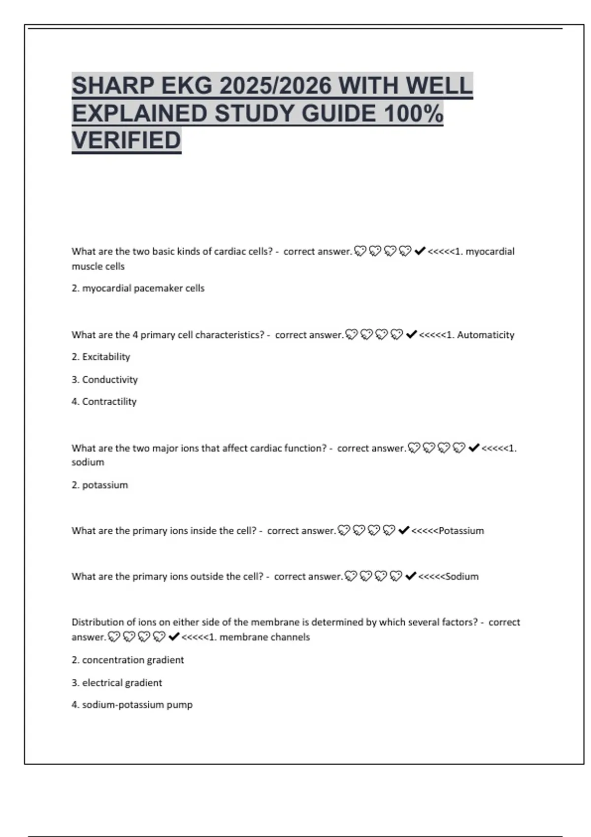 NUR 257 Galen Exam 1 – 100% Well-Explained Study Guide with Verified ...