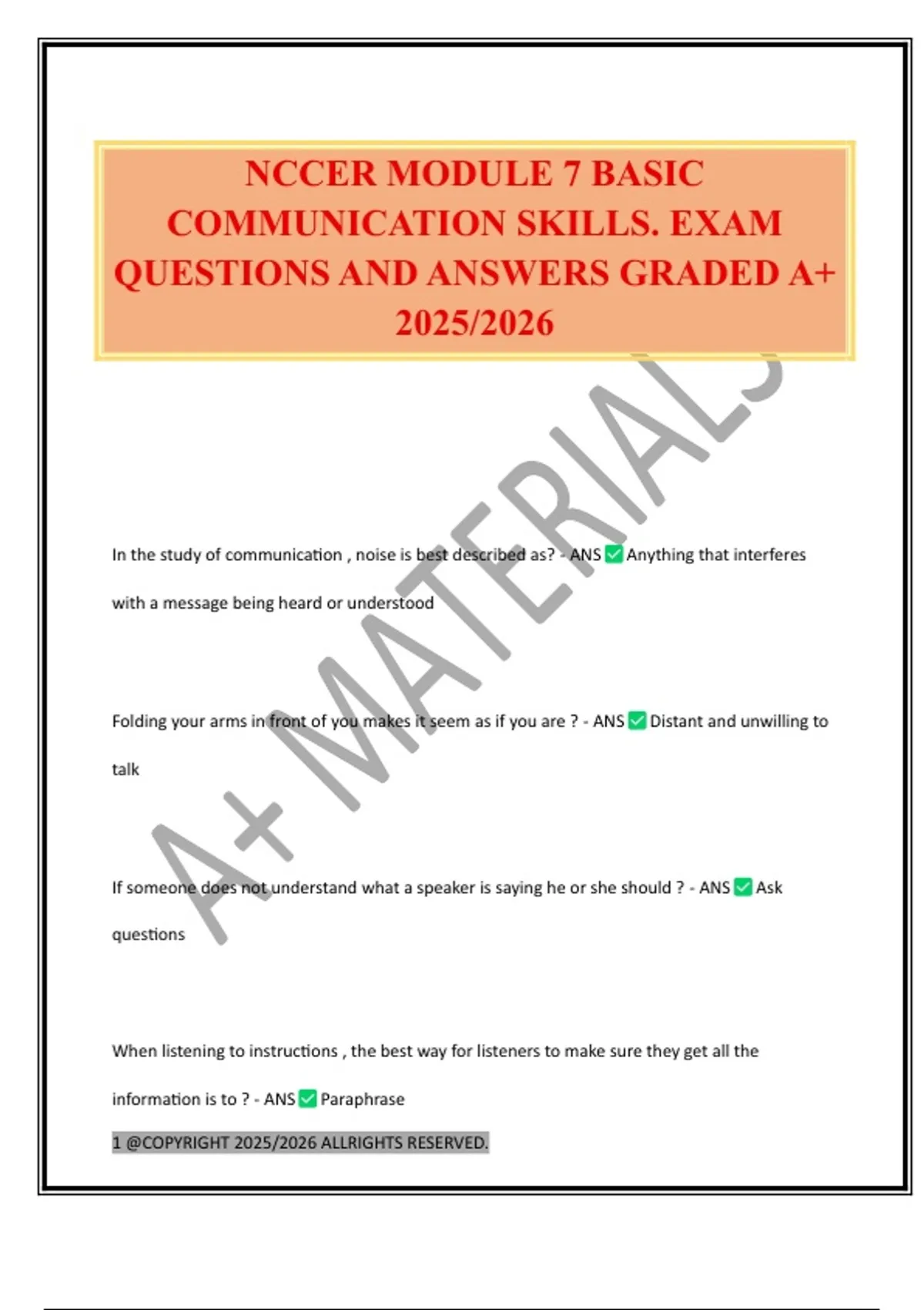 WONG'S ESSENTIALS OF PEDIATRIC NURSING END-OF-CHAPTER NCLEX EXAM ...