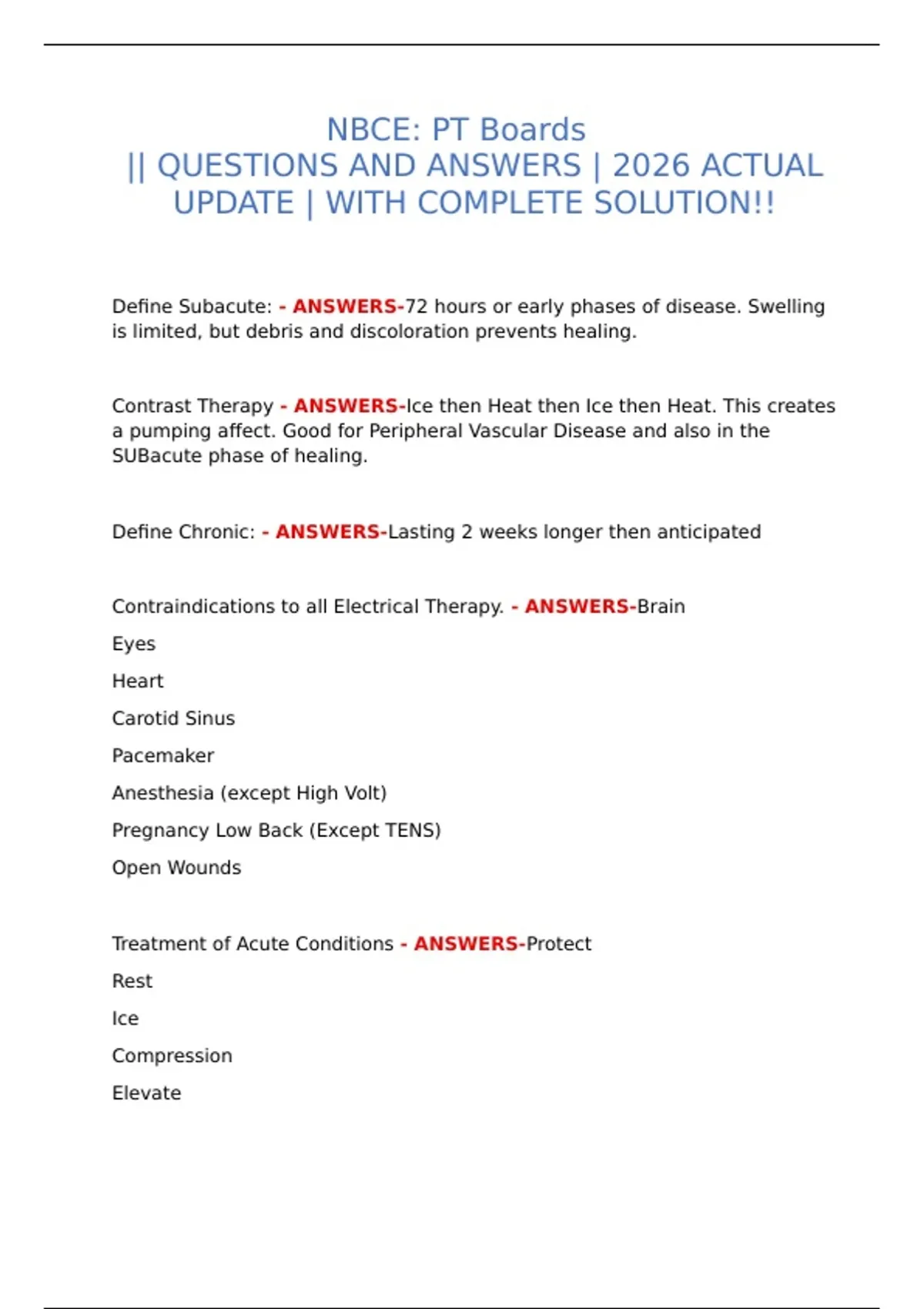 NBCE Physiotherapy (PT) Boards Exam Prep (2026 Edition): Questions ...