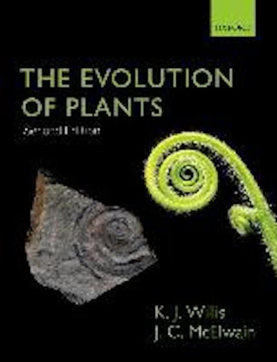 The Evolution of Plants Notes (1st edition) - Stuvia US